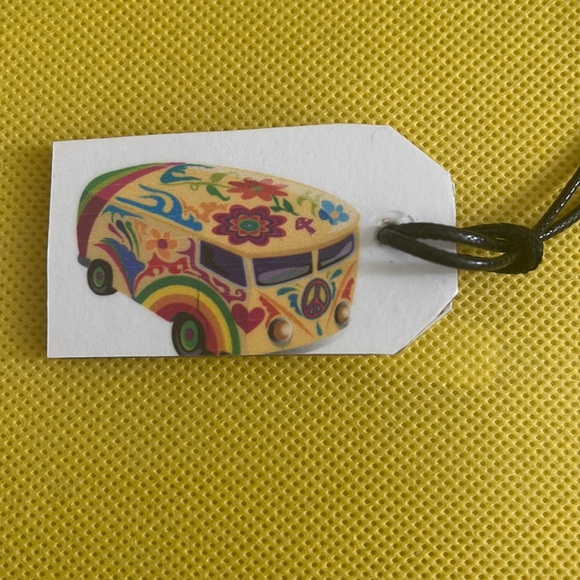 Handmade | Other | Luggage Tag Flower Child Bus 6s | Poshmark
